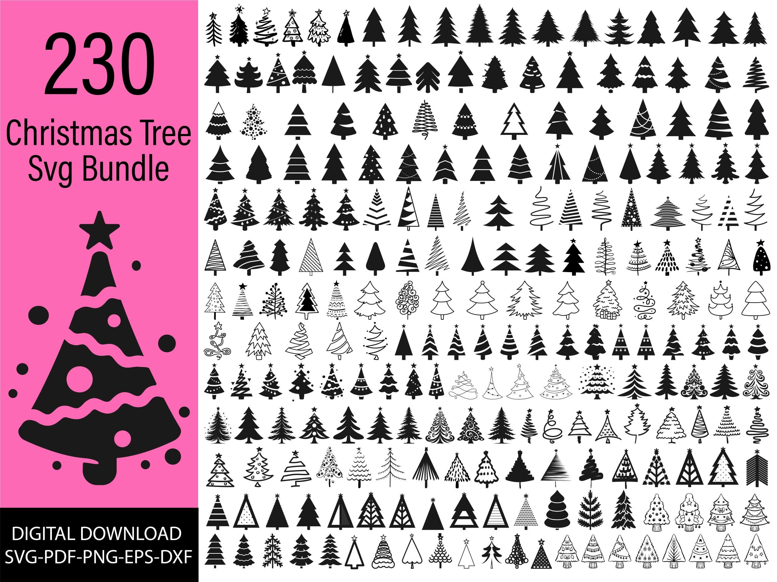 Weihnachtsbaum SVG DXF PNG Bundle Tannenbaum SVG - Etsy Schweiz