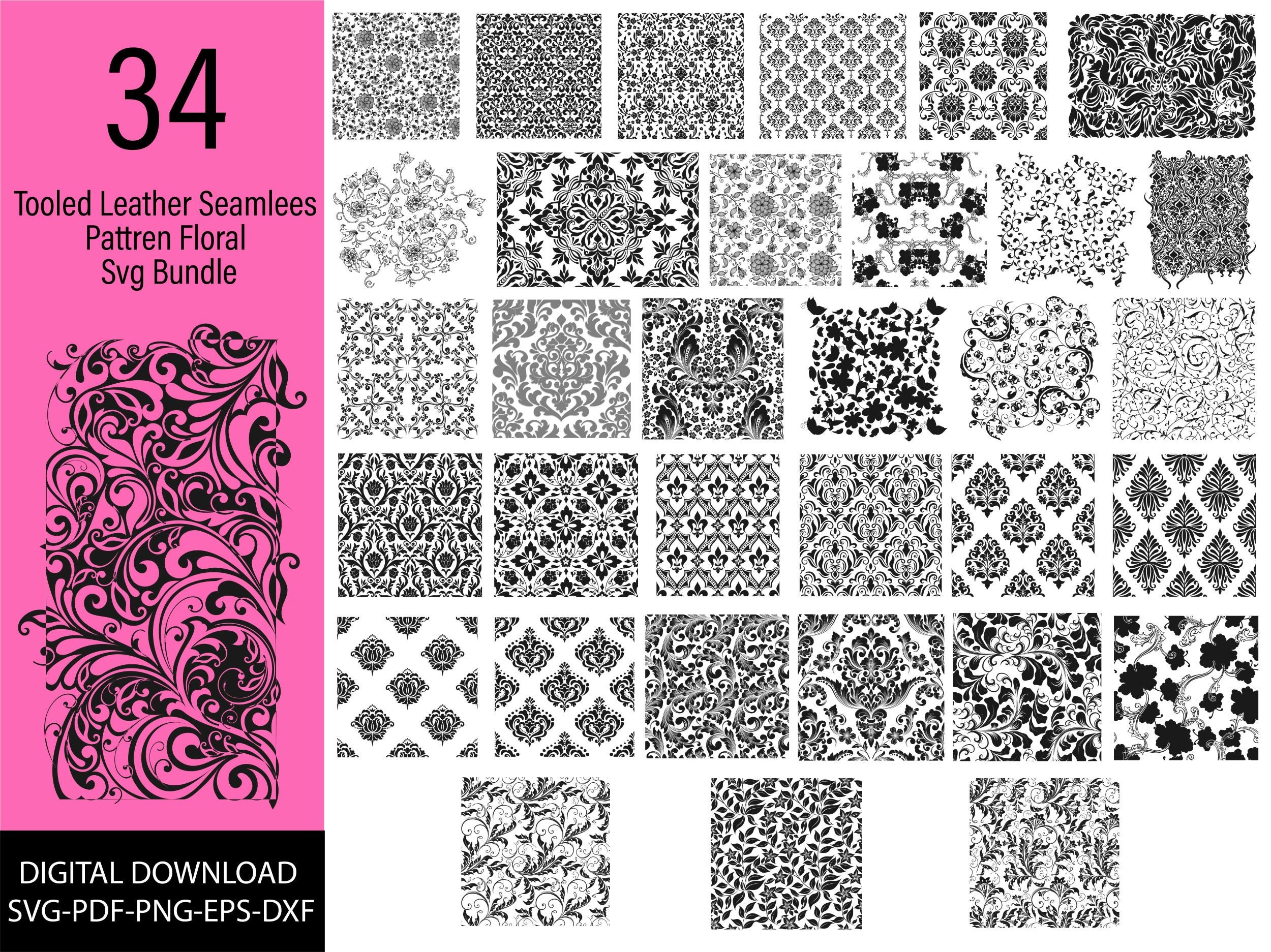 Seamless Patterns SVG Bundle, Tooled Leather Svg, Seamless Tumbler Png ... Seamless Patterns SVG Bundle, Tooled Leather Svg, Seamless Tumbler Png ...