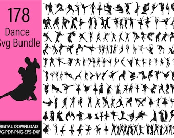 Dance SVG Cut File for Cricut, Dancers Svg, Dancer Silhouettes Svg ...
