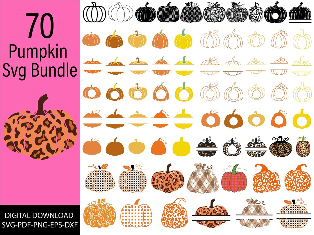 Pumpkin Bundle Svg, Pumpkin Svg, Fall Pumpkin Svg, Halloween Svg ...