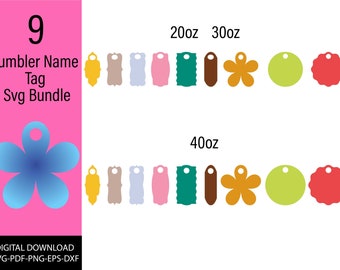 09 Tumbler Name Tag SVG File H2.0 Version Name Plate SVG File Tumbler ...