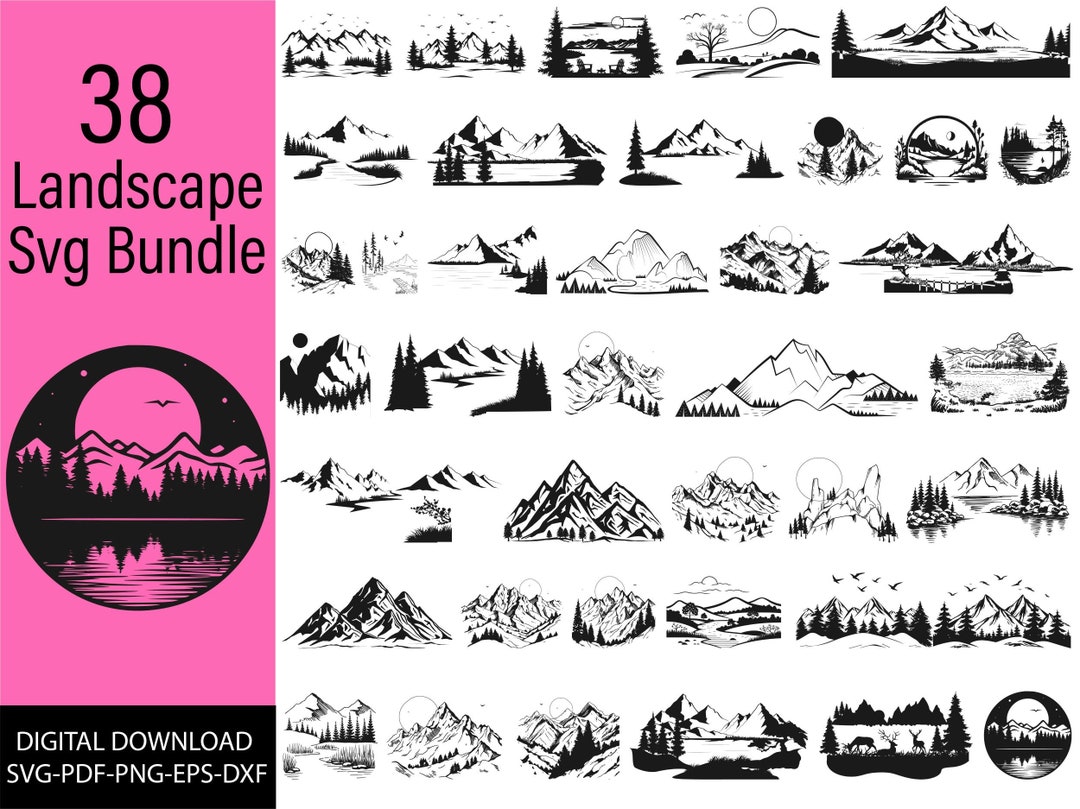 Landscape Svg, Forest Svg, Adventure Svg, Outdoors Svg, Deer Svg ...