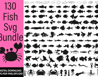 Fish SVG Bundle, Fish SVG, Fish Vector, Tropical Fish Svg, Fish ...