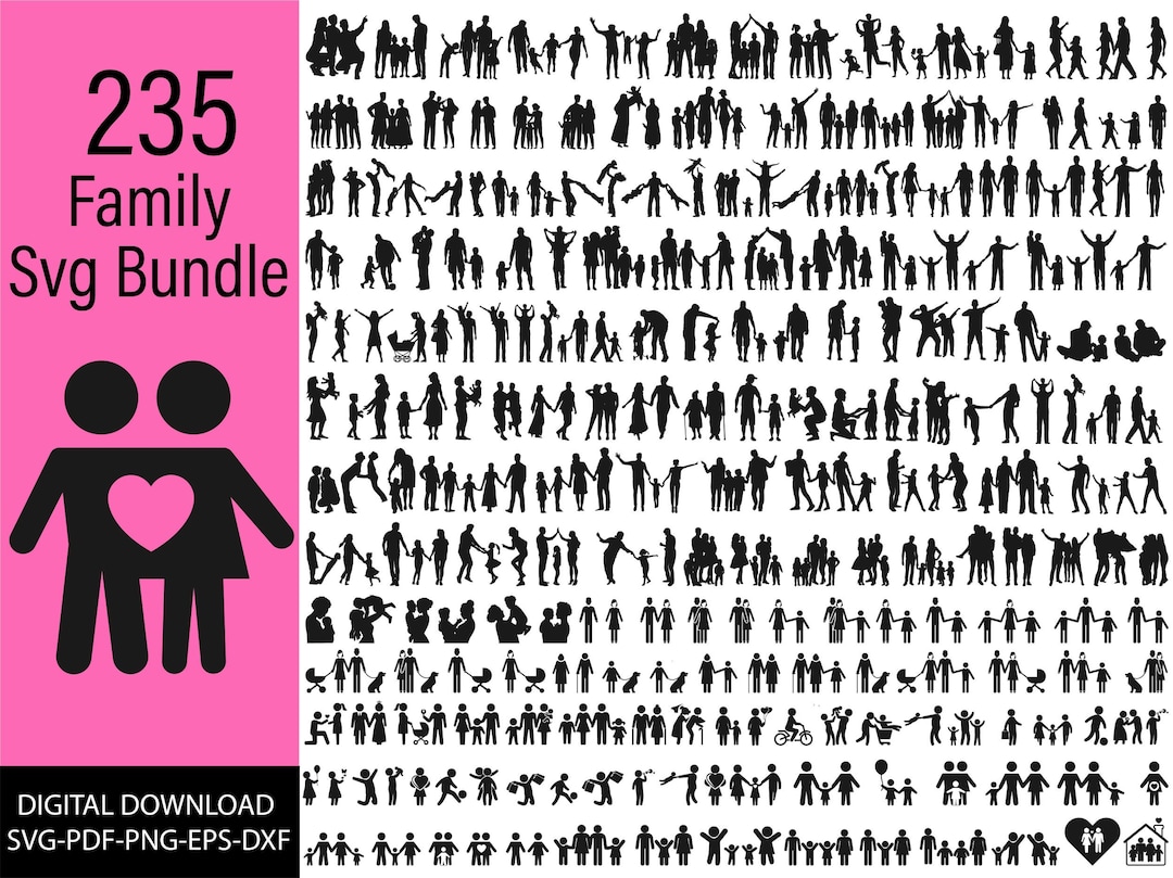 Family SVG PNG Bundle, Family Clipart, Father's Day Svg, Father and ...