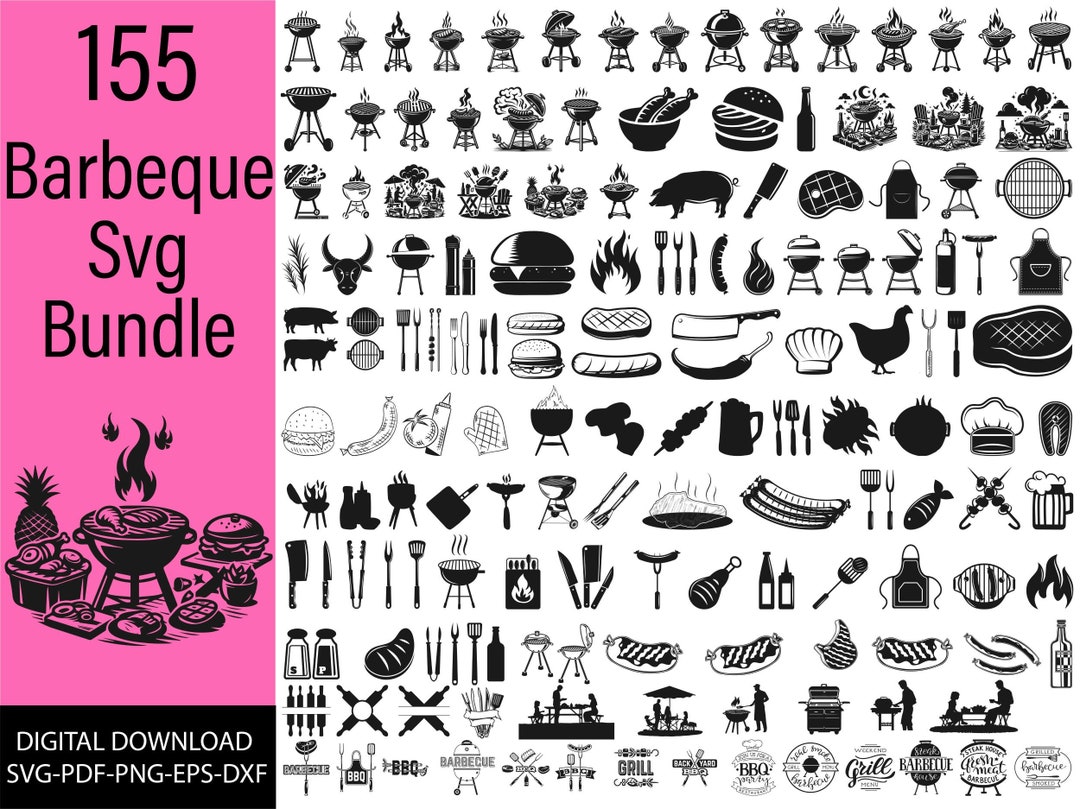 Barbecue SVG Bundle, Barbecue PNG Bundle, Barbecue Clipart, Barbecook ...