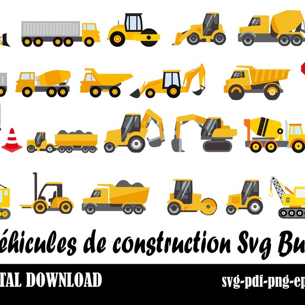 Construction Trucks - Etsy