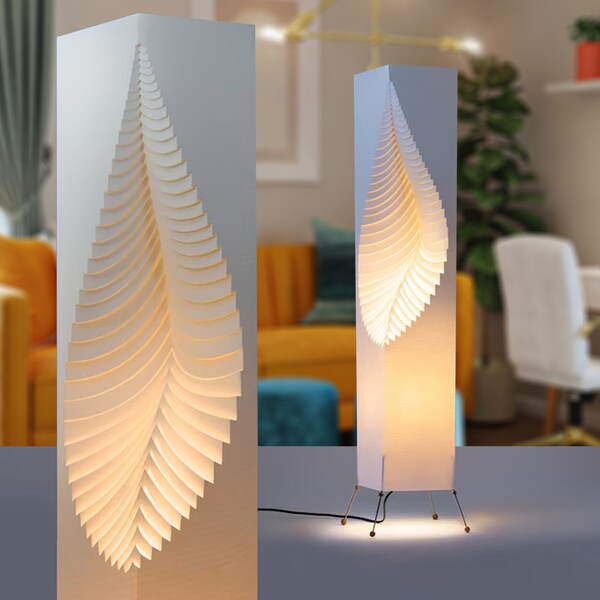 Leaf Paper Lamp - Etsy