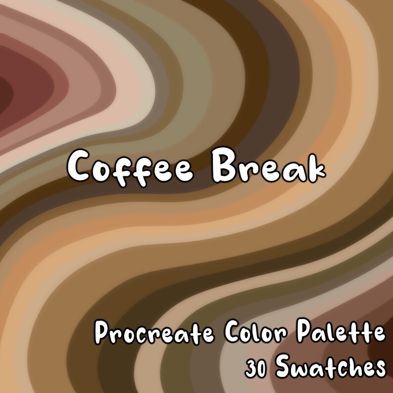 Procreate Color Palette Coffee Break Color Swatches Digital Download ...