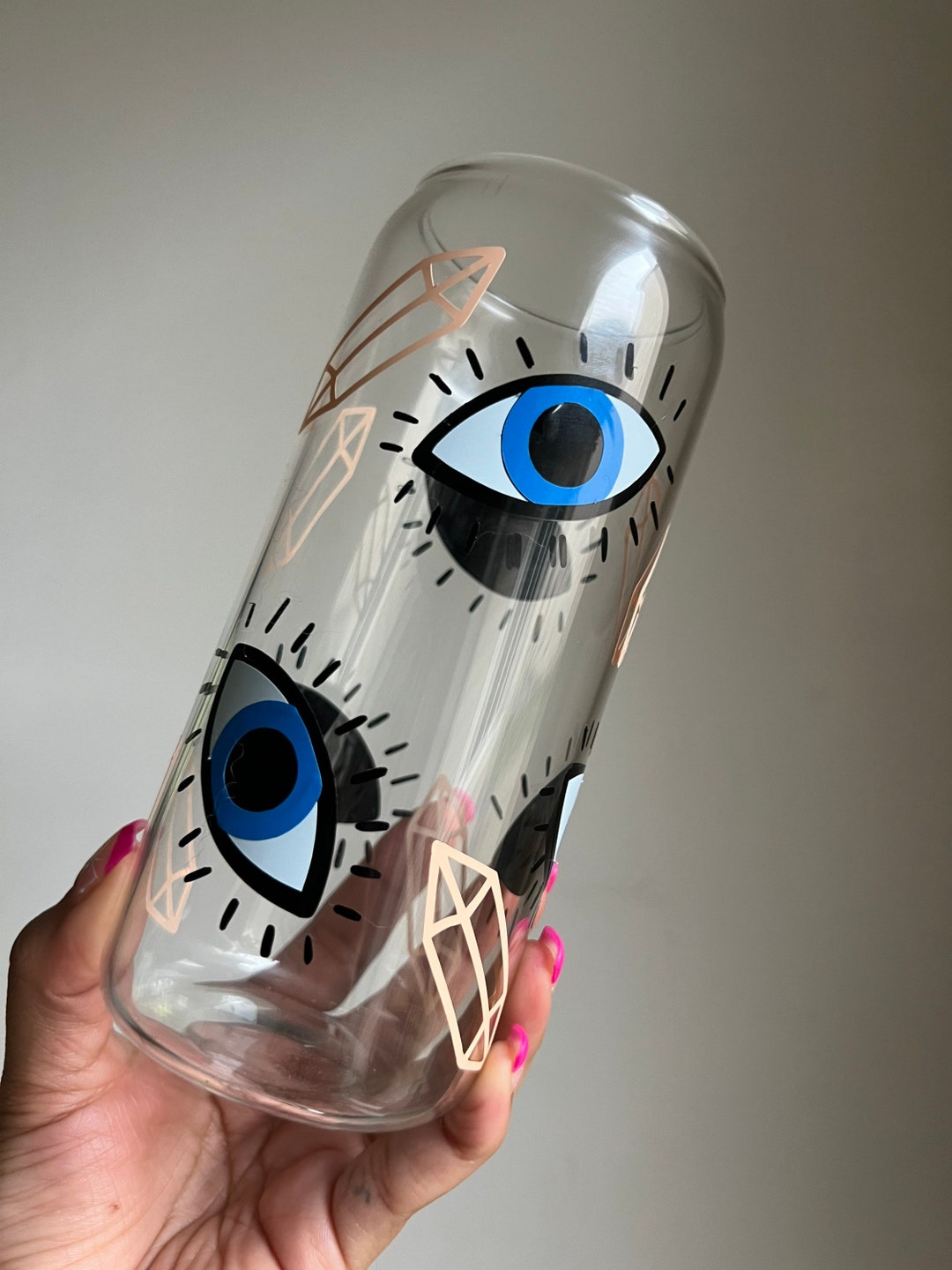 Big Energy Cup, Canglass, 16 Oz Can Glass, Crystal Power, Coffee Glass ...