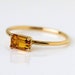 Ring Genuine Yellow Topaz-november Birthstone Ring-yellow Gemstone ...