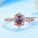 June Birthstone Ring Alexandrite Ring, Solitaire Alexandrite Ring, Oval ...