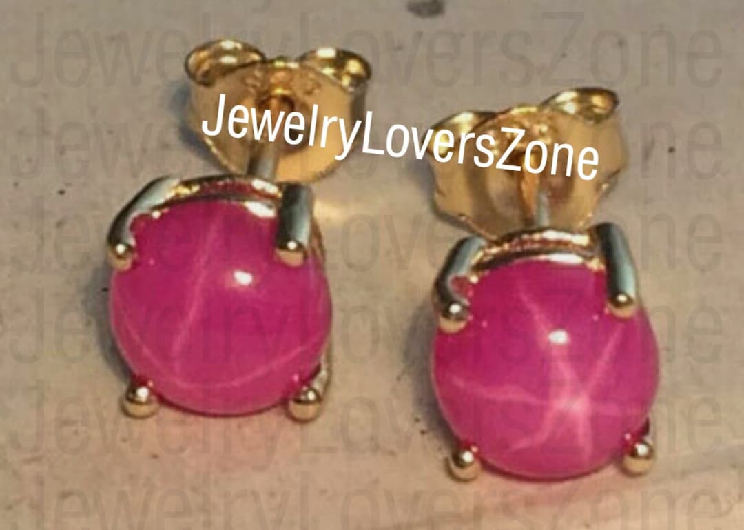 Beautiful Lindy Pink Star Earrings for Bride Pink Star Earrings in 925 ...