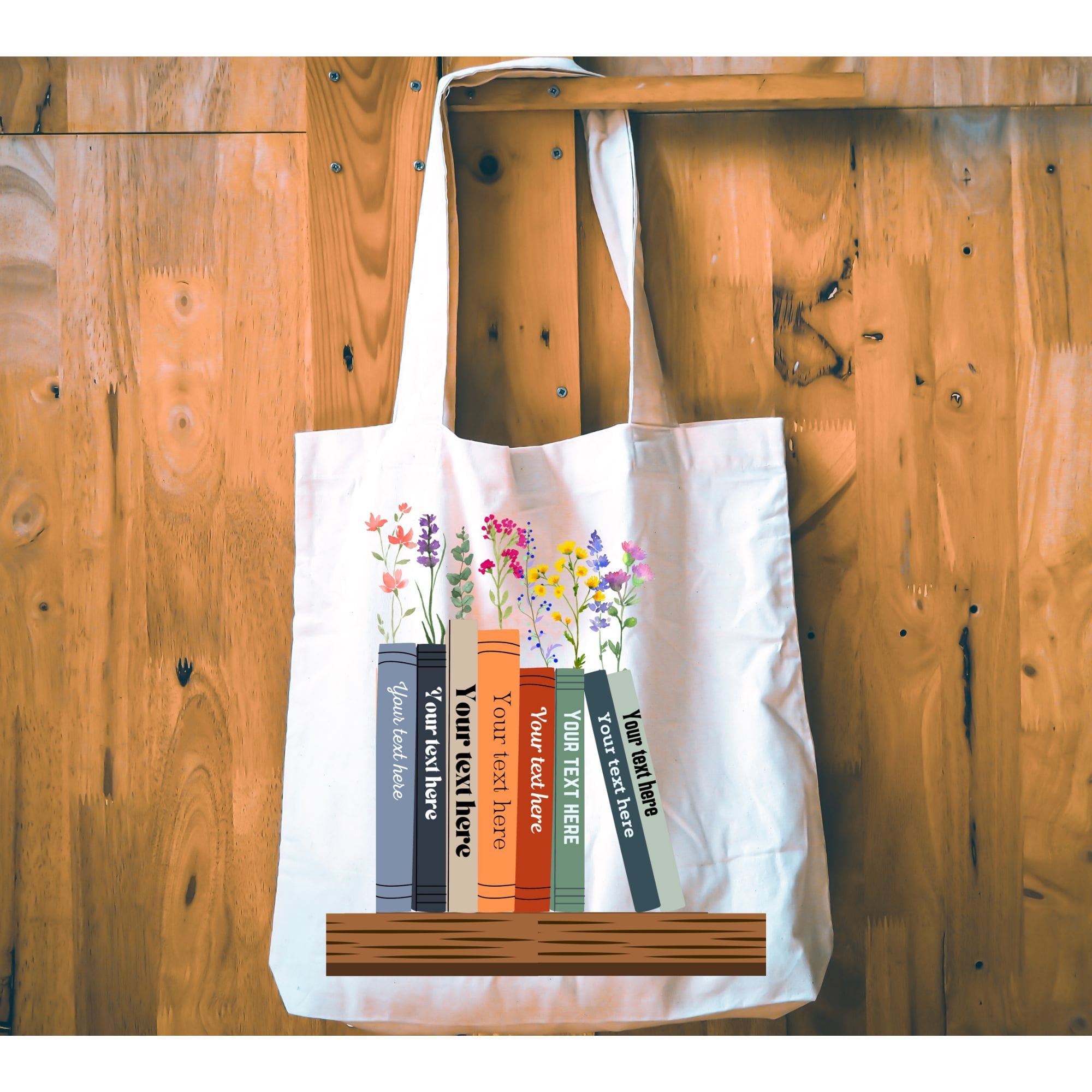 Custom Favorite Books Canvas Tote Bag Bookish Book Lover - Etsy