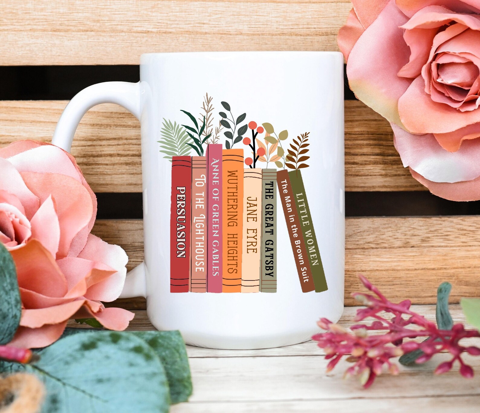 Custom Favorite Books Coffee Mug: Book Lover Gift - Etsy