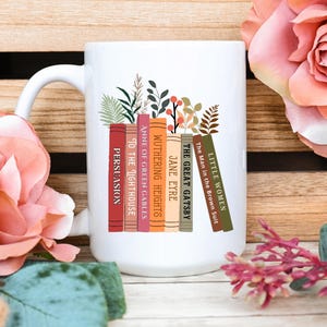 Custom Favorite Books Coffee Mug: Book Lover Gift - Etsy
