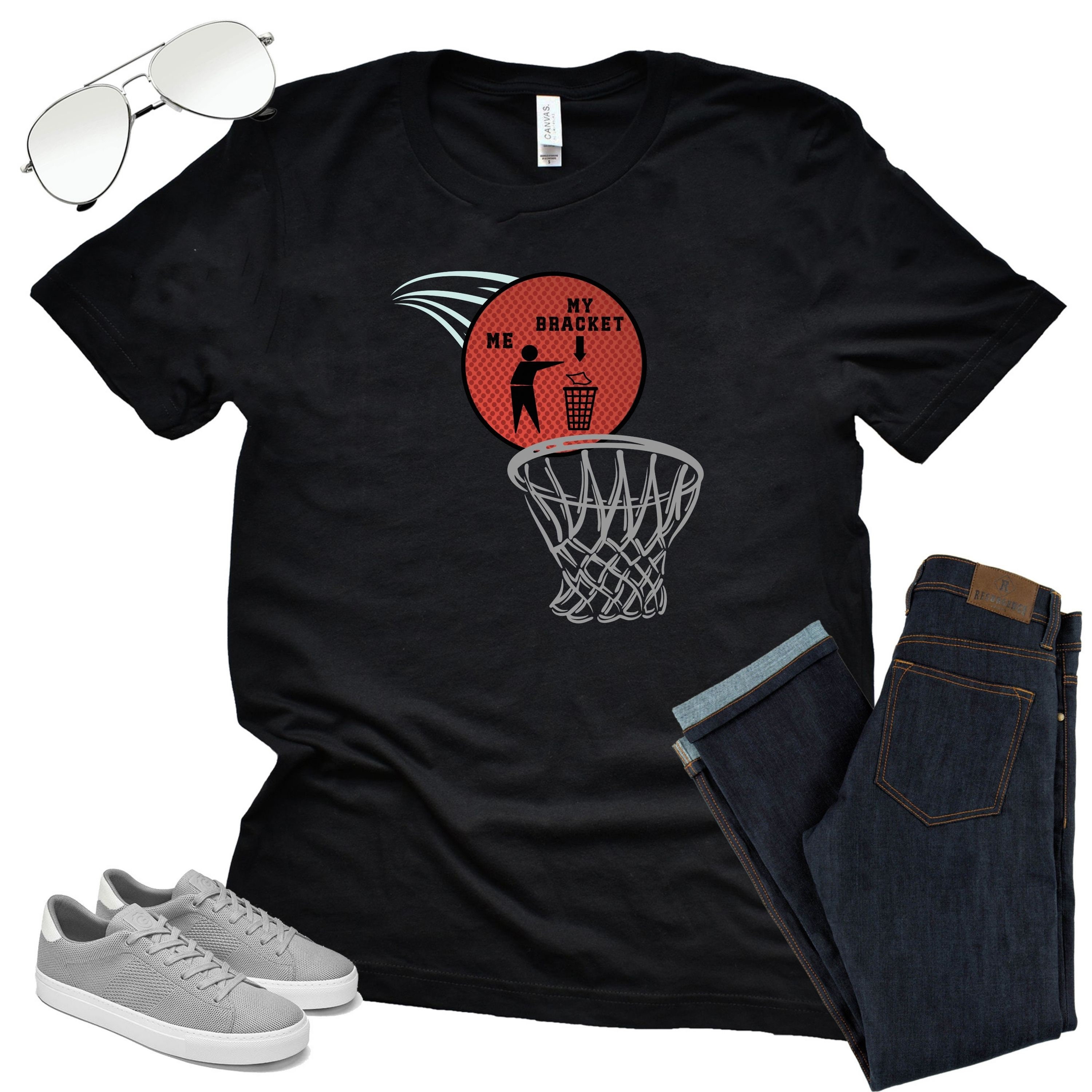 Basketball Tournament Bracket Shirt - March Brackets Tee College ...