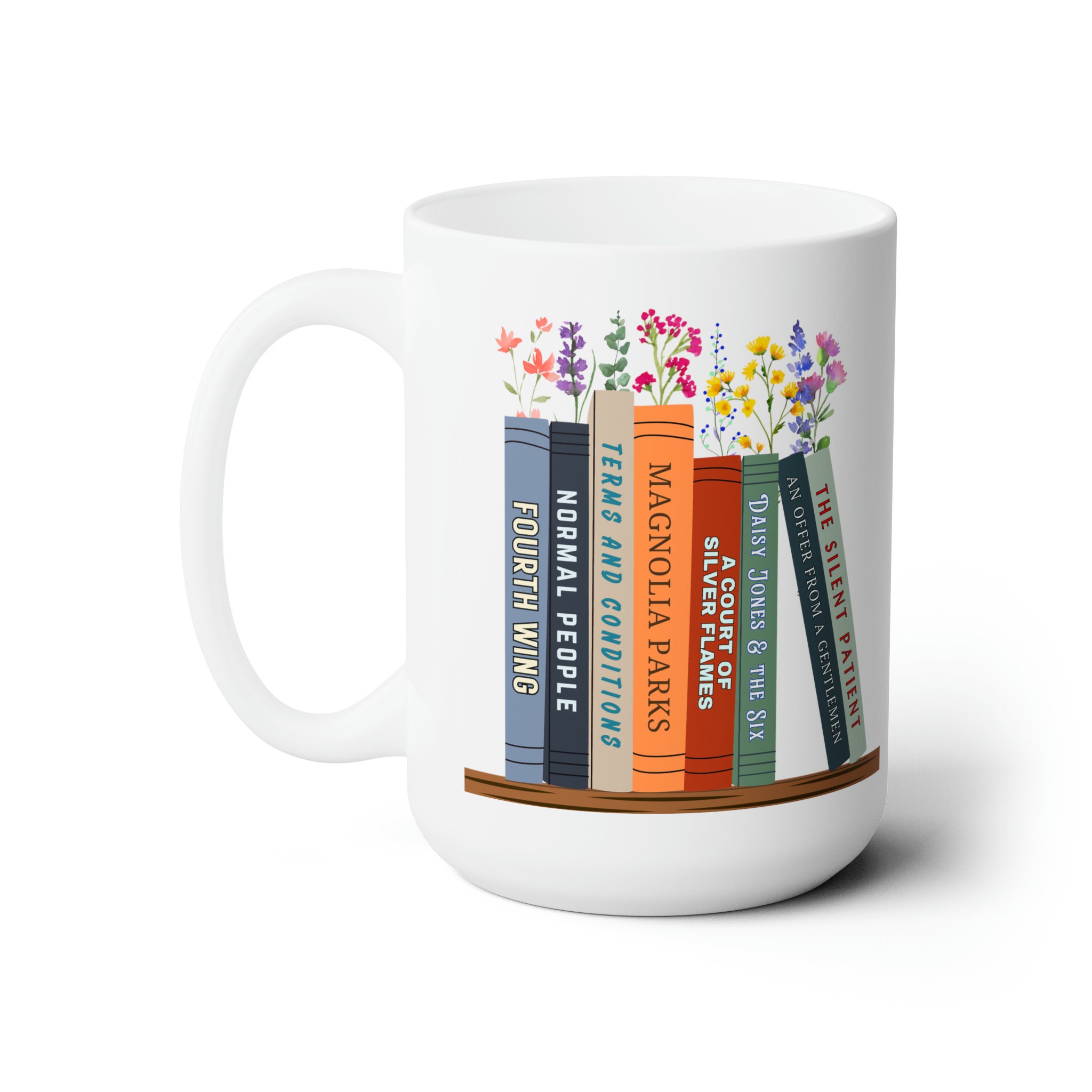 Custom Favorite Books Coffee Mug, Custom Book Lover Tea Mug Teacher ...