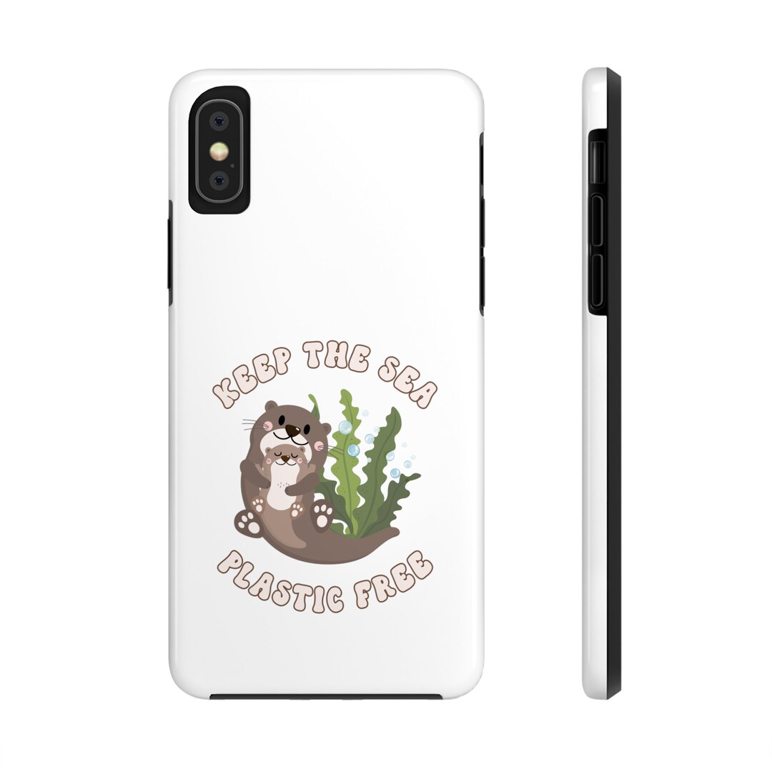 Keep the Sea Plastic Free Cute Otter Phone Case, Celebrate Earth Day ...