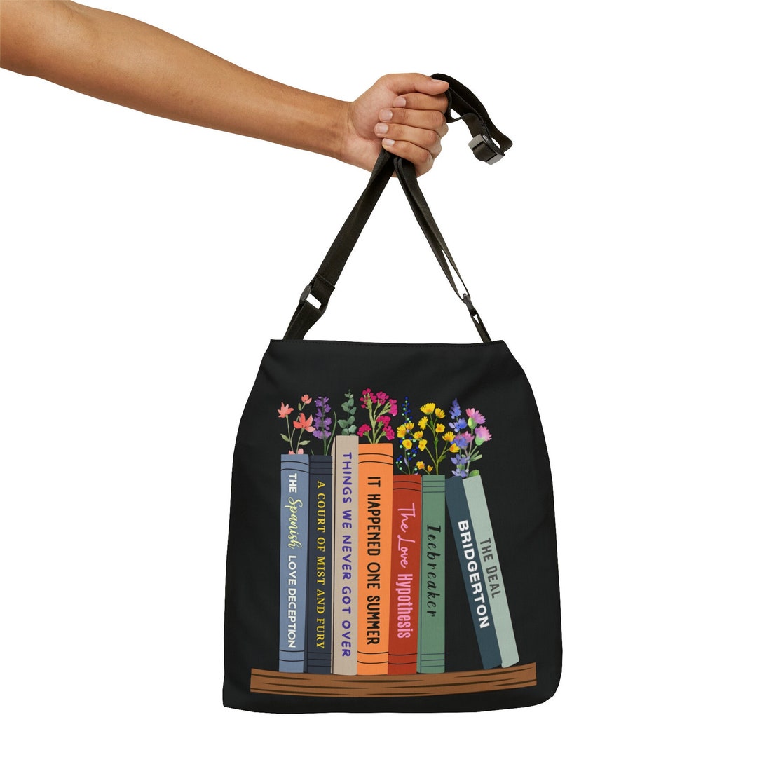 Personalized Books Tote Bag, Custom Library Gift, Reader, Teacher - Etsy