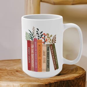Custom Favorite Books Coffee Mug: Book Lover Gift - Etsy