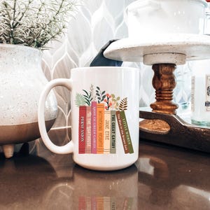 Custom Favorite Books Coffee Mug: Book Lover Gift - Etsy