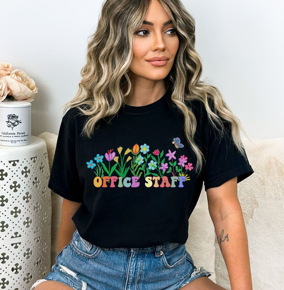 Comfort Colors Floral Back to School T-shirt for School Staff ...