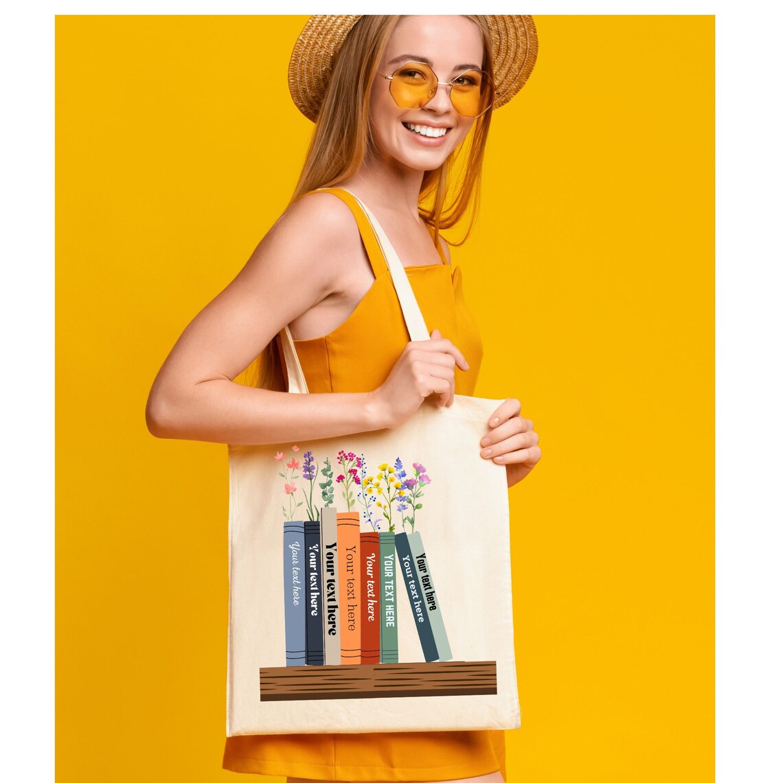 Custom Favorite Books Canvas Tote Bag Bookish Book Lover - Etsy