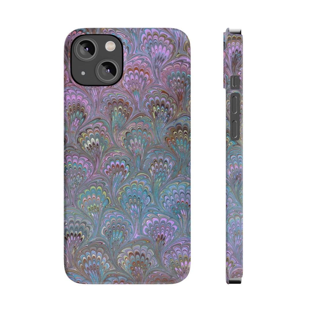 Italian Marbled Design, Shades of Lavender and Purple Phone Cases ...