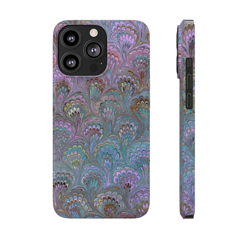 Italian Marbled Design, Shades of Lavender and Purple Phone Cases ...
