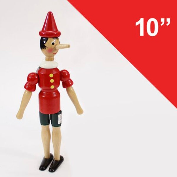 Wooden Pinocchio - Etsy