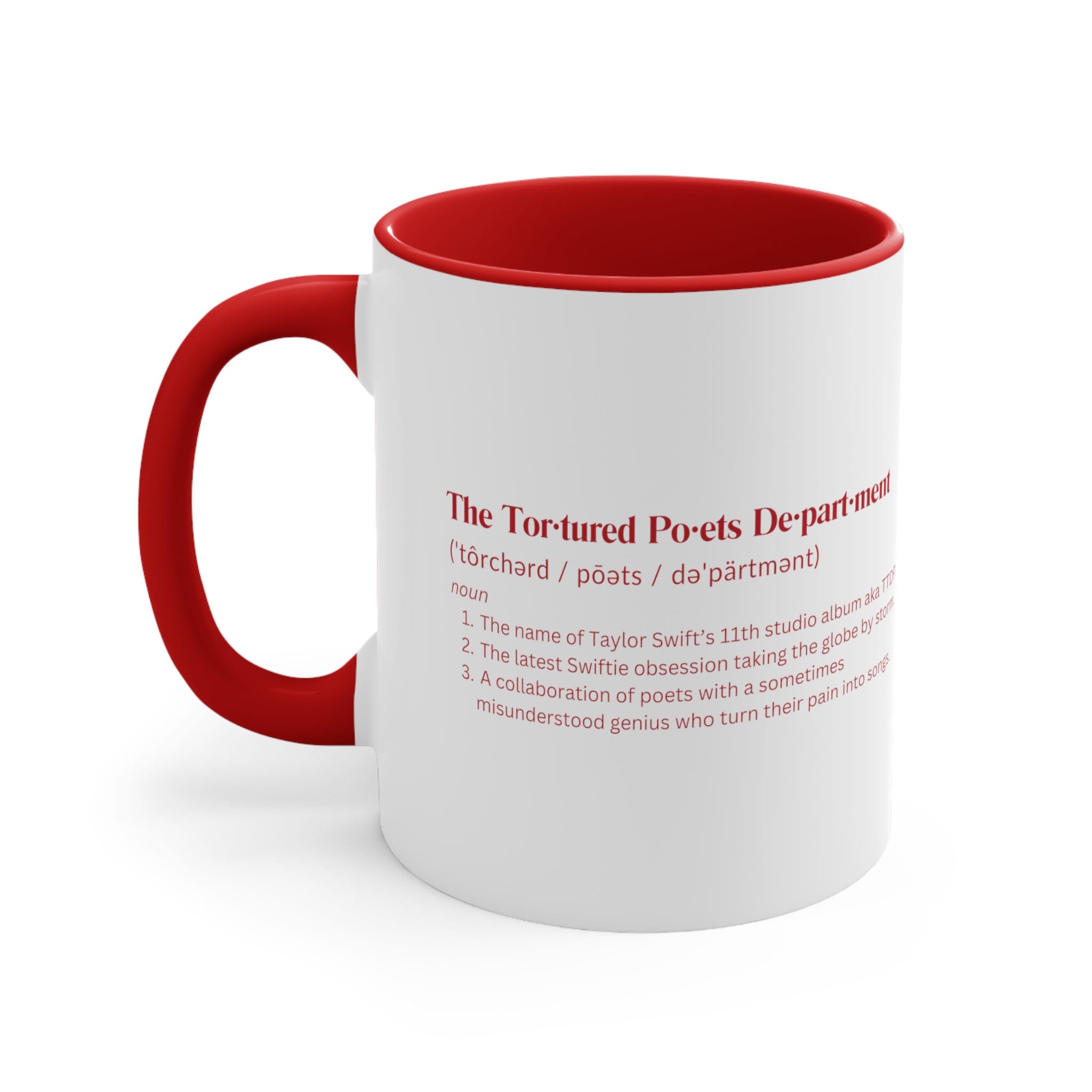 Swiftie Taylor Swift Departamento de Poetas Torturados Merch TTPD Definición Taza, Taza de Café ...