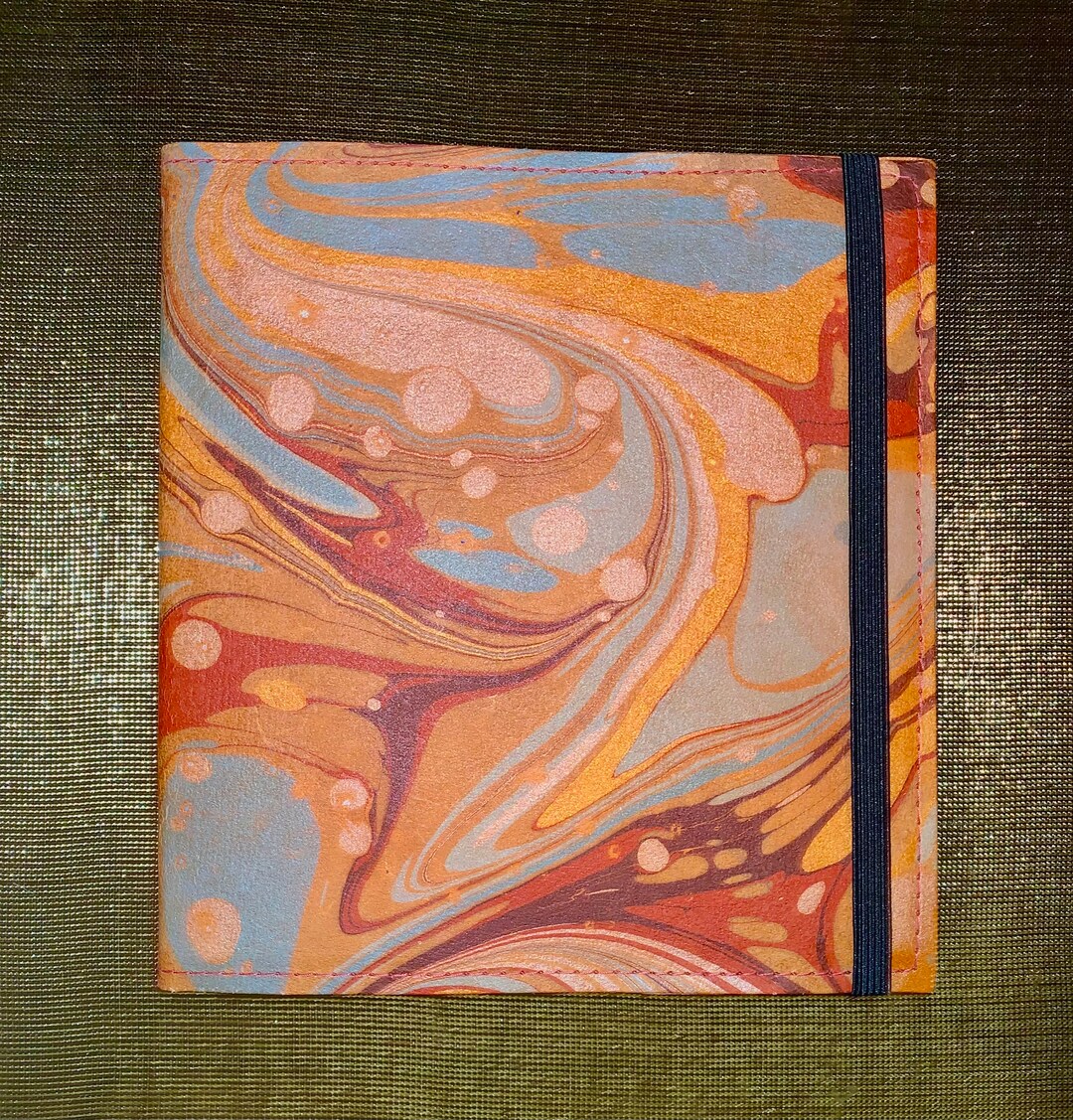 ITALIAN HANDMADE Leather Hand-painted REFILLABLE Notebook, Journal ...