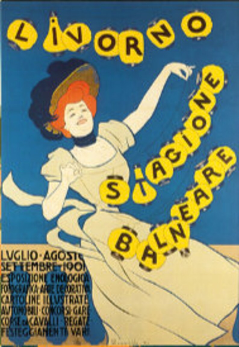 Poster of Italian Cities and Scenes in Tuscany Collage Style Poster ...