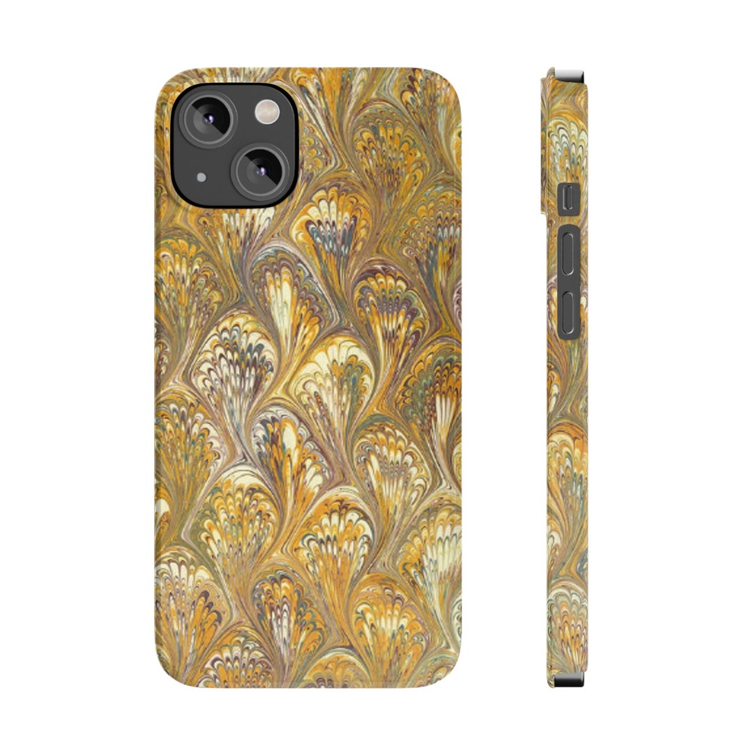 Golden Italian Marbled Designed, Slim Phone Cases, Case-mate - Etsy