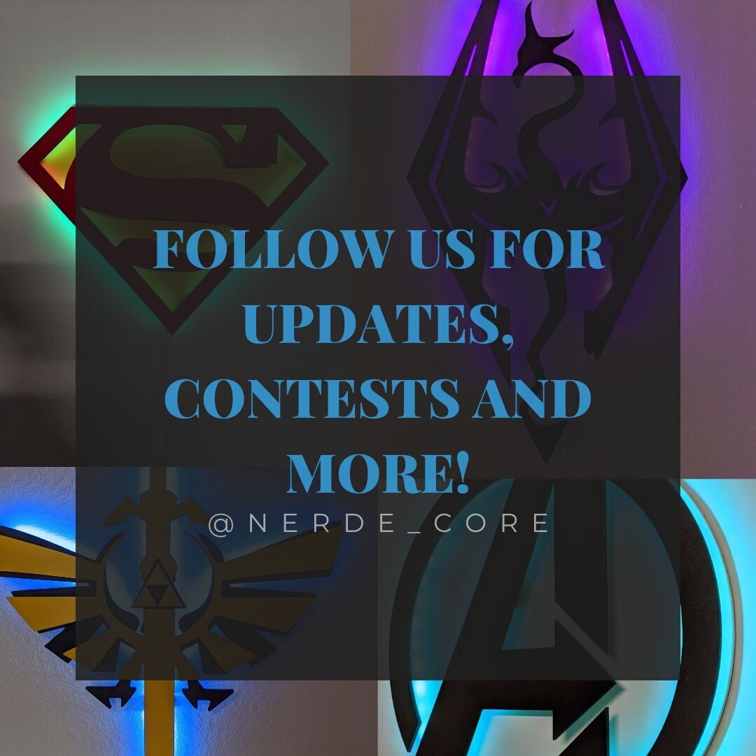 Illuminated Super Mario LED Wall Art, Glow in the Dark Wall Art, Game ...