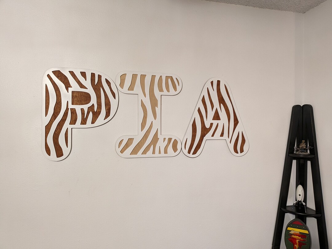 Zebra Name Sign, Zebra Letters, Letter Nursery Sign, Zebra Decor ...
