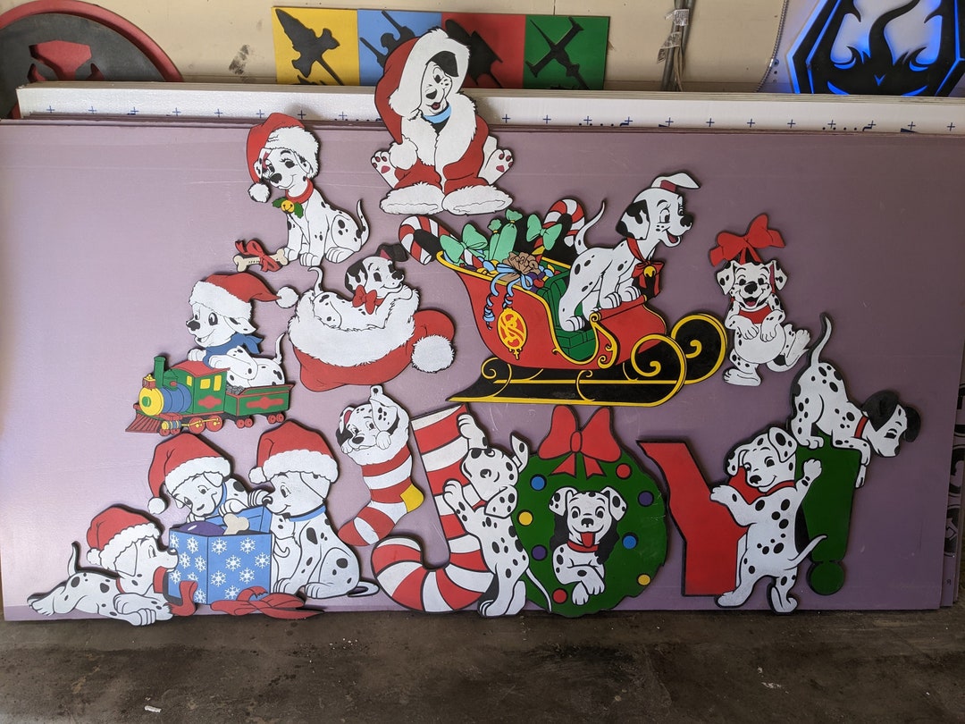 101 Dalmatians Christmas Yard Art Set - Etsy