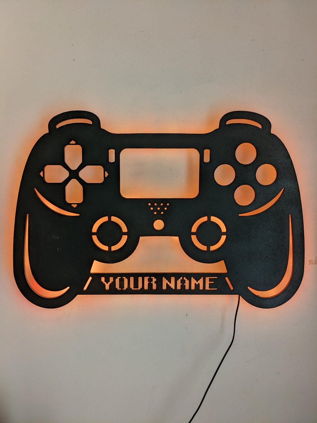 Custom Playstation Controller LED Wall Art - Etsy