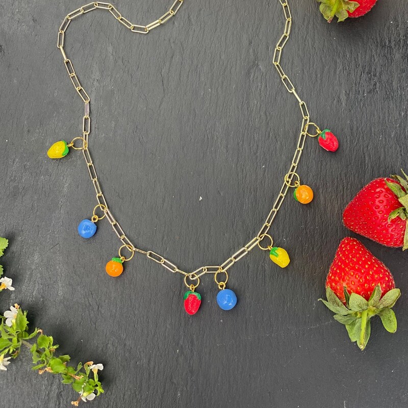 Fruit Necklace - Etsy