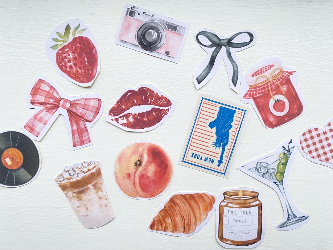 20+ Pinterest Inspired Aesthetic Stickers| Downtown Girl| Coffee Shop ...