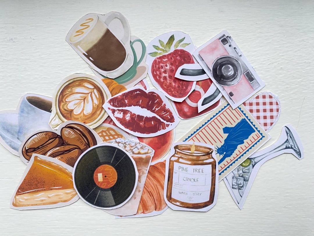 35+ Pinterest Inspired Aesthetic Stickers| Downtown Girl| Coffee Shop ...