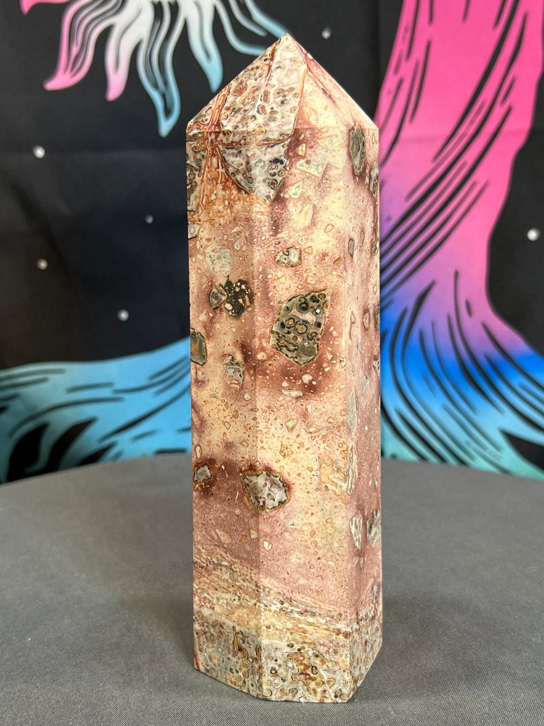 Large Leopard Skin Jasper Tower - Etsy