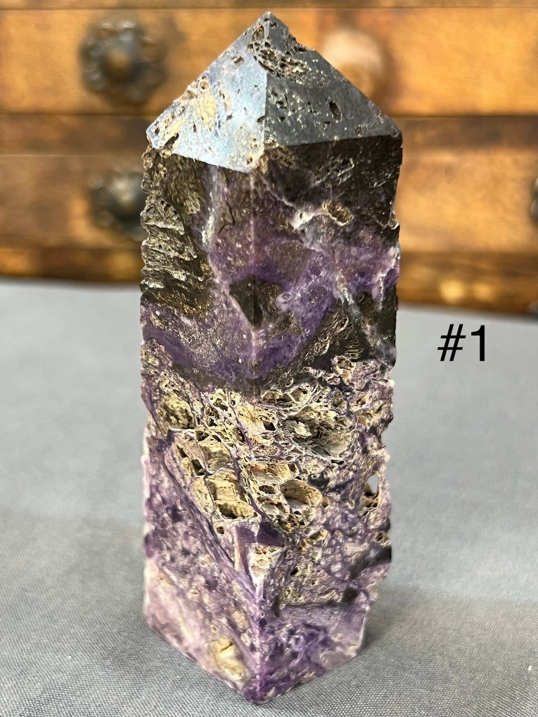 Purple/red Sphalerite Crystal Towers / Crystal Tower / Sphalerite Stone ...