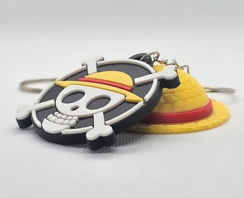 One Piece Monkey D Luffy Keychain Set Manga Inspired 2 Pack Anime Fan ...