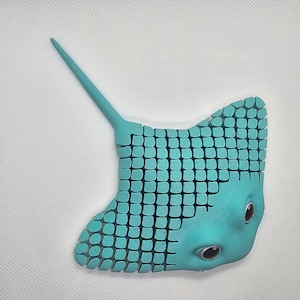 Flexi Stingray Figurine - Full Color Decorative Aquatic Creature - Etsy