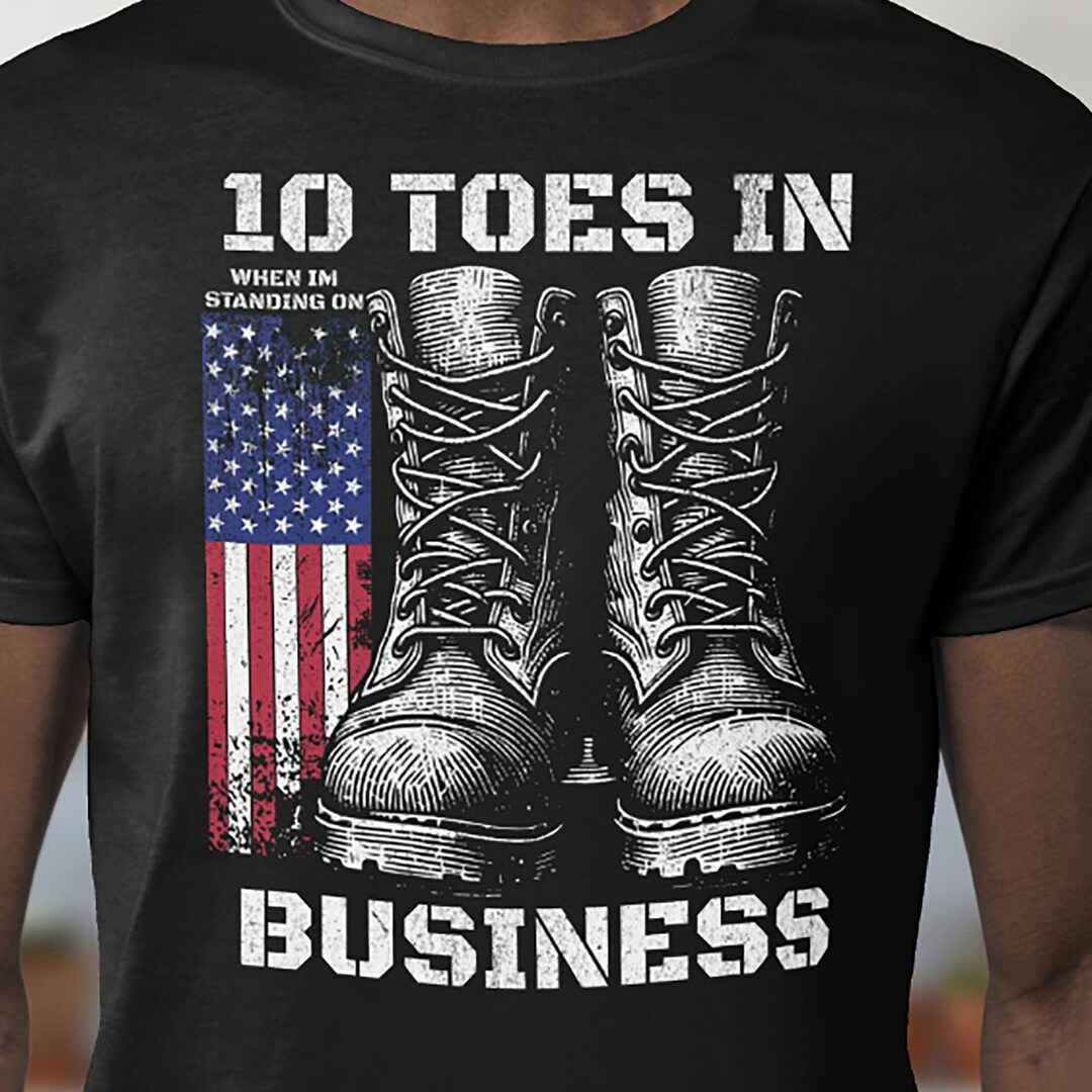 Big Dawgs 10 Toes in Business Patriotic American Flag Unisex Graphic ...