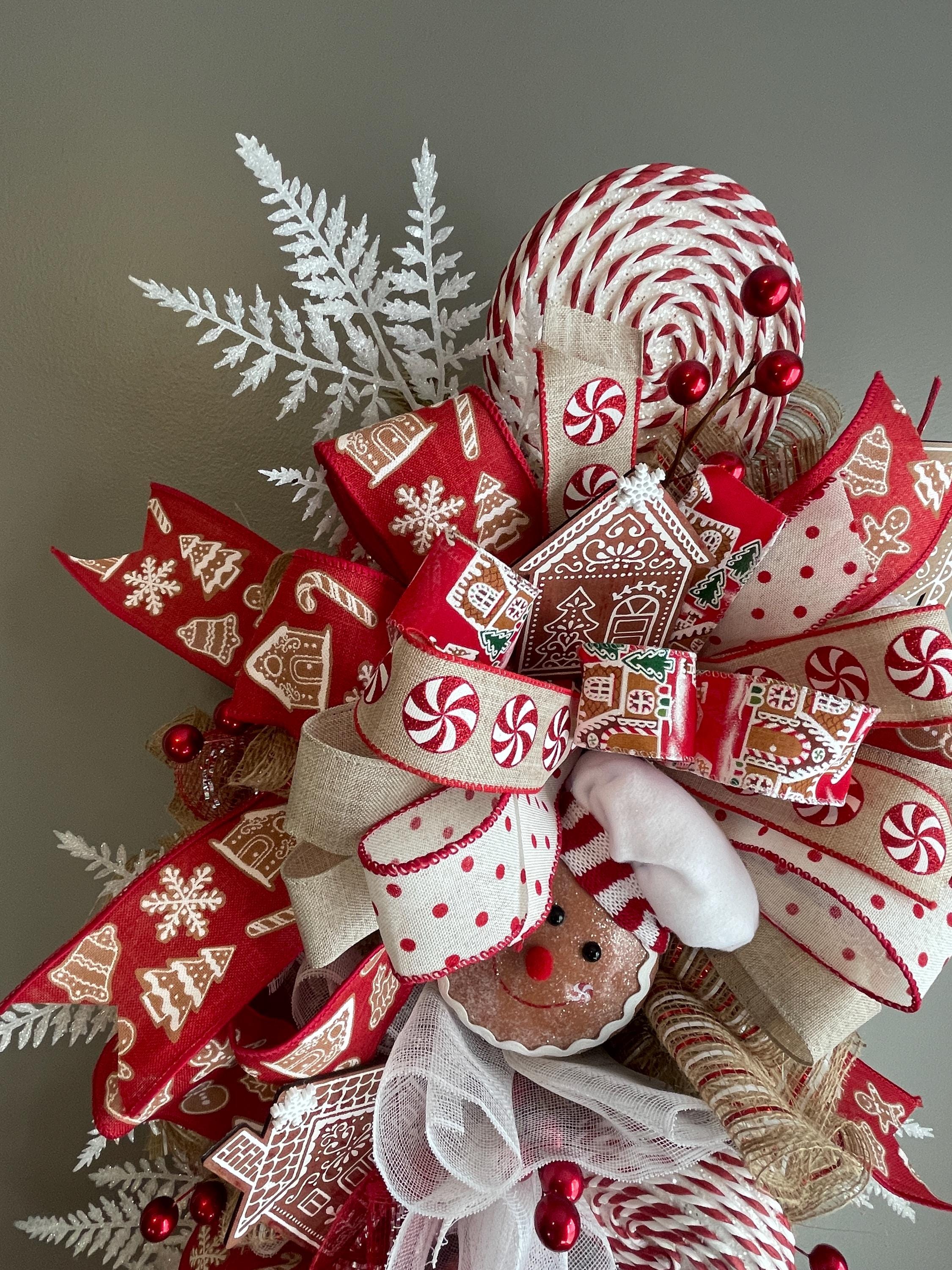 Gingerbread Candy Cane Christmas Swag - Etsy