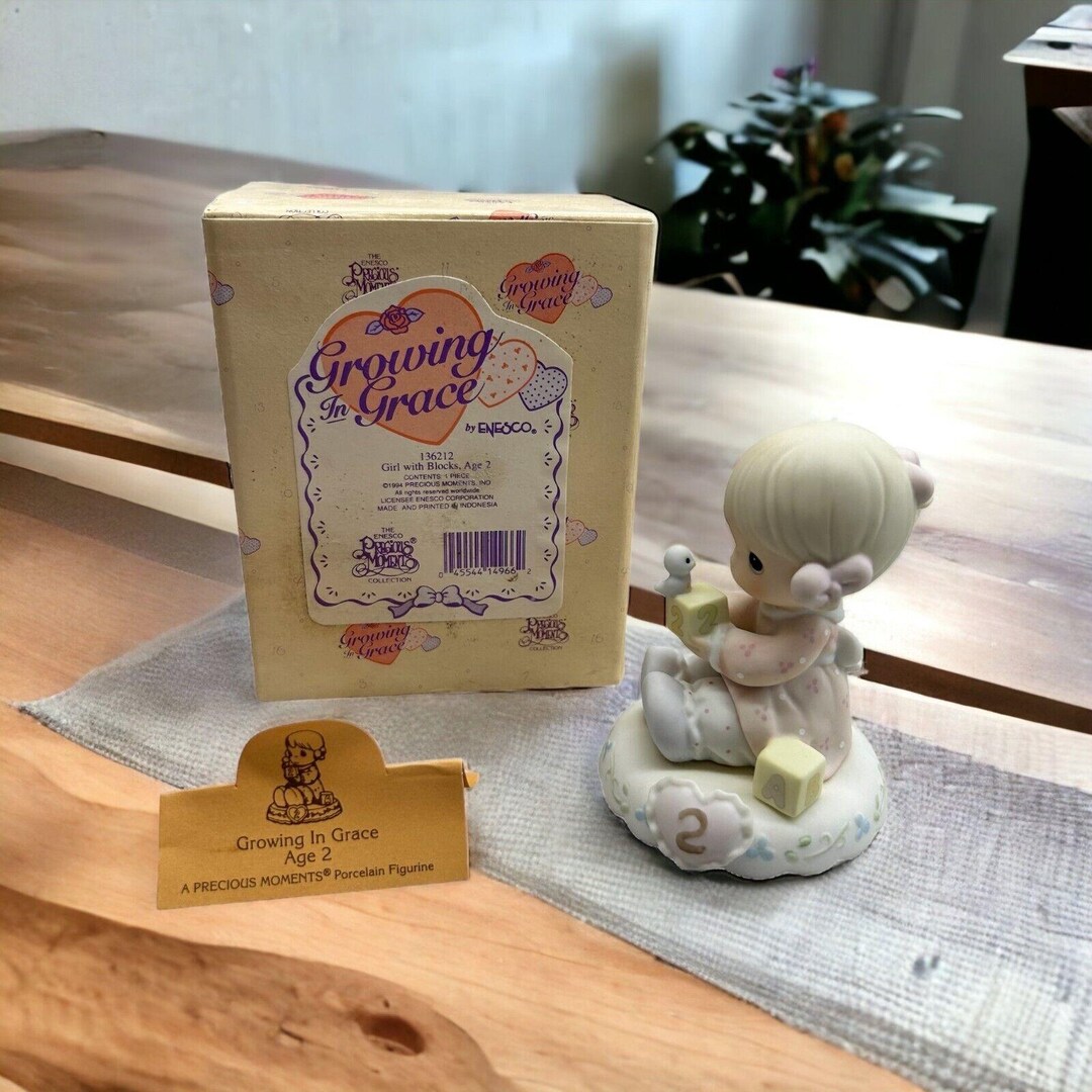 Precious Moments Growing in Grace Age 2 Birthday Figurine 1994 Gift ...