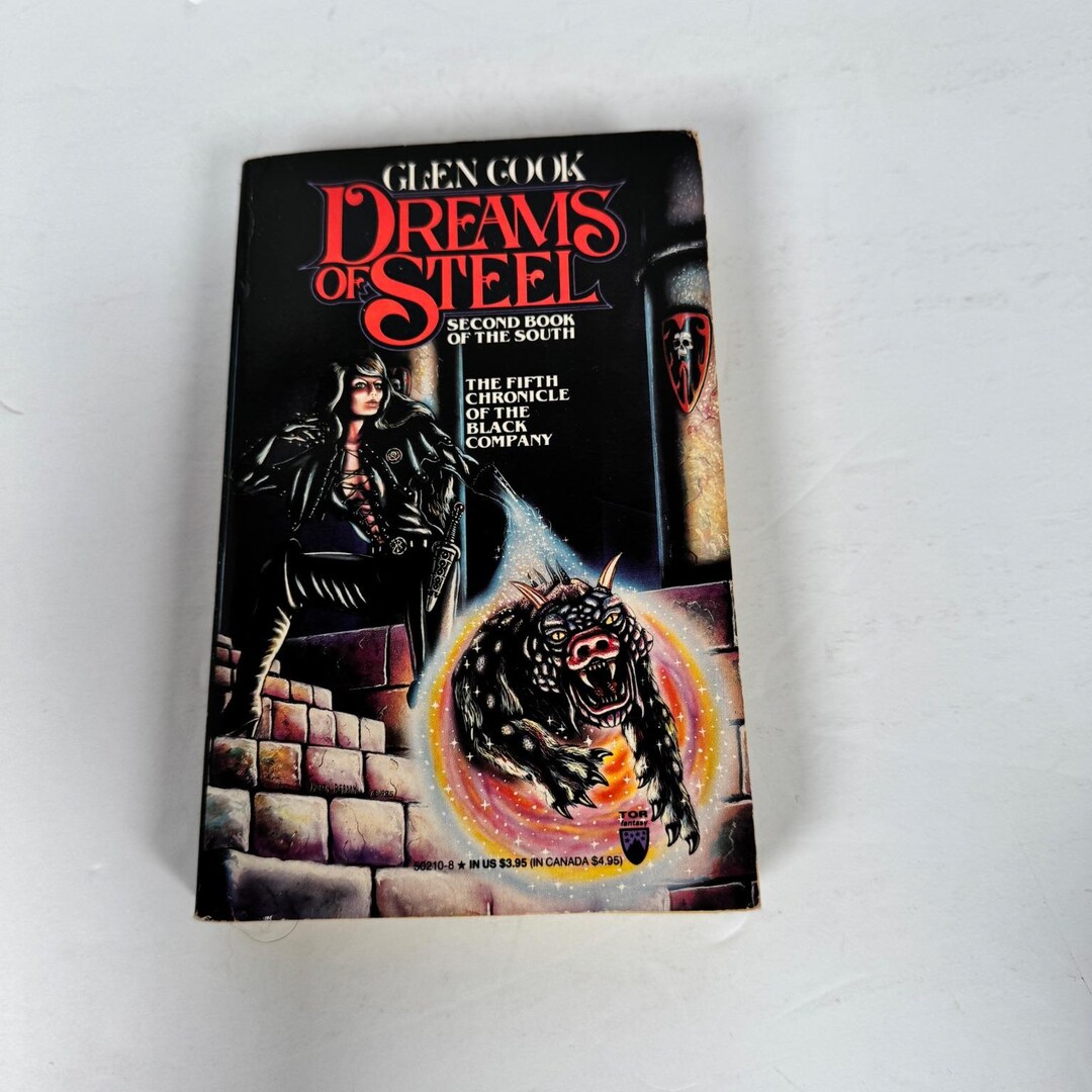 Dreams of Steel Glen Cook 1990 First Edition Black Company Fantasy Tor ...