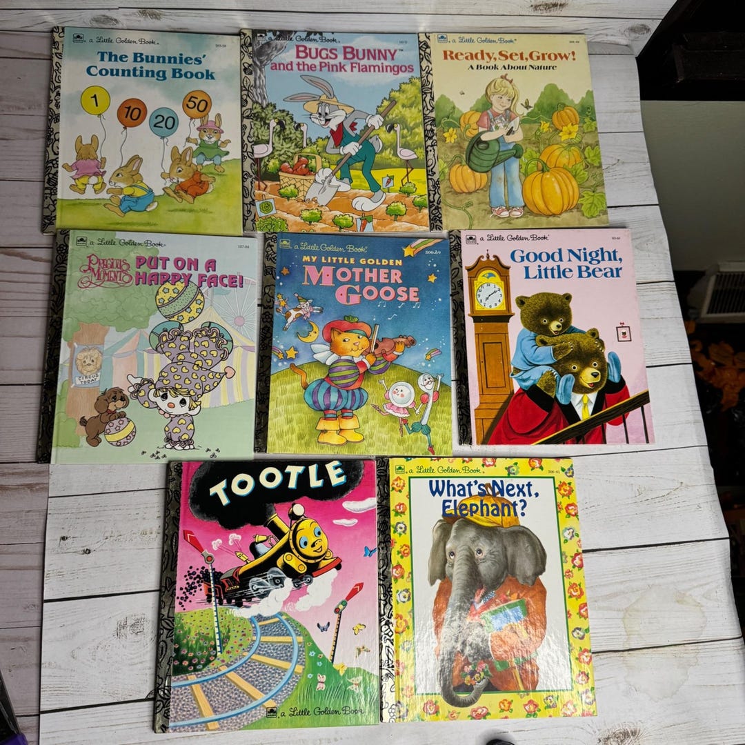 Little Golden Book Lot of 8 Tootle Good Night Little Bear Like New - Etsy